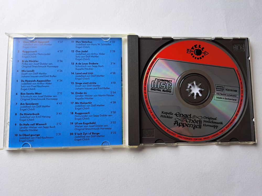 Engel Chörli Appenzell © 1989 Tell Record Swiss Folklore (Gebraucht) in ...