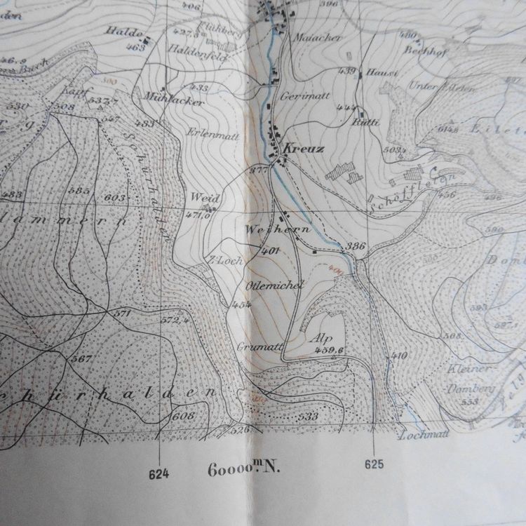 Topo-Karte,1925,Kaiseraugst-Nusshof-Liestal-Magden-Arisdorf | Kaufen ...