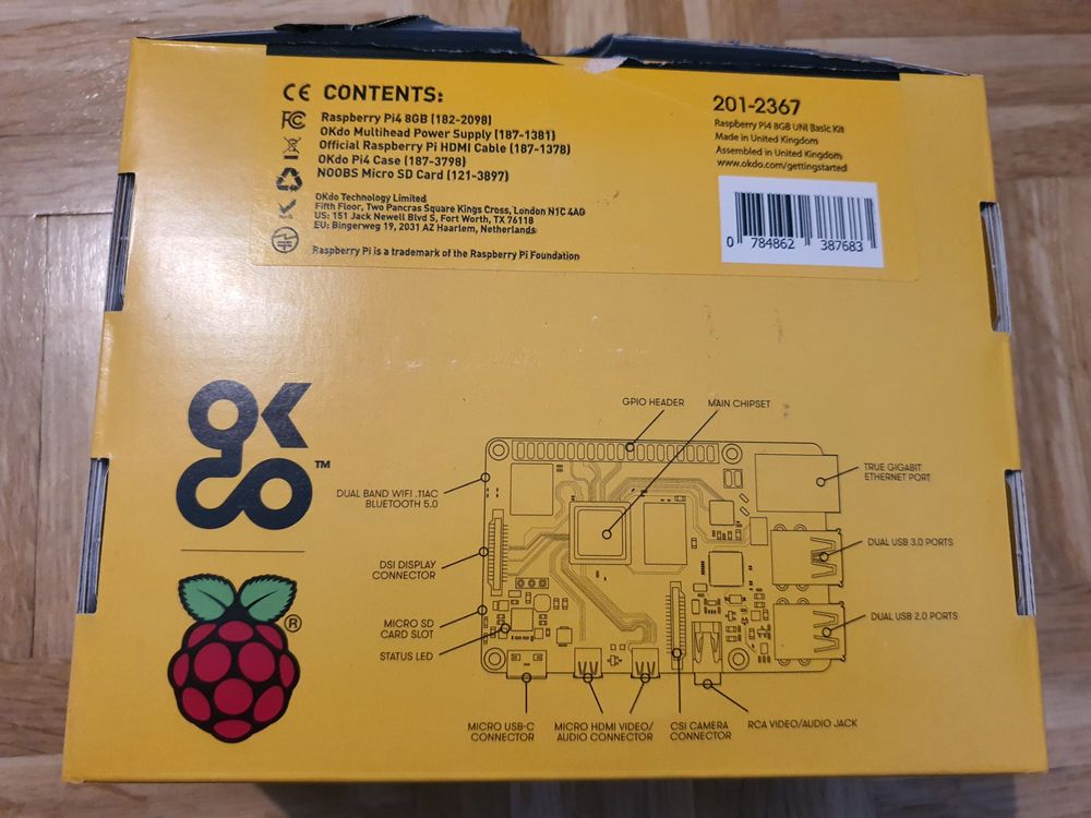 OKdo Raspberry Pi 4 8 GB Komplett-Set & Argon ONE V2 Case | Kaufen auf ...