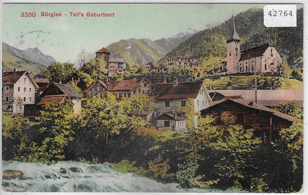 Bürglen -Tell's Geburtsort - Litho | Kaufen auf Ricardo