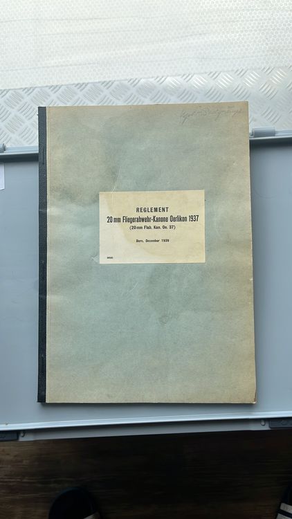 Reglement Fliegerabwehr-Kanone Oerlikon 1937 (Gebraucht) in Belp für CHF 20 – mit Lieferung auf ...