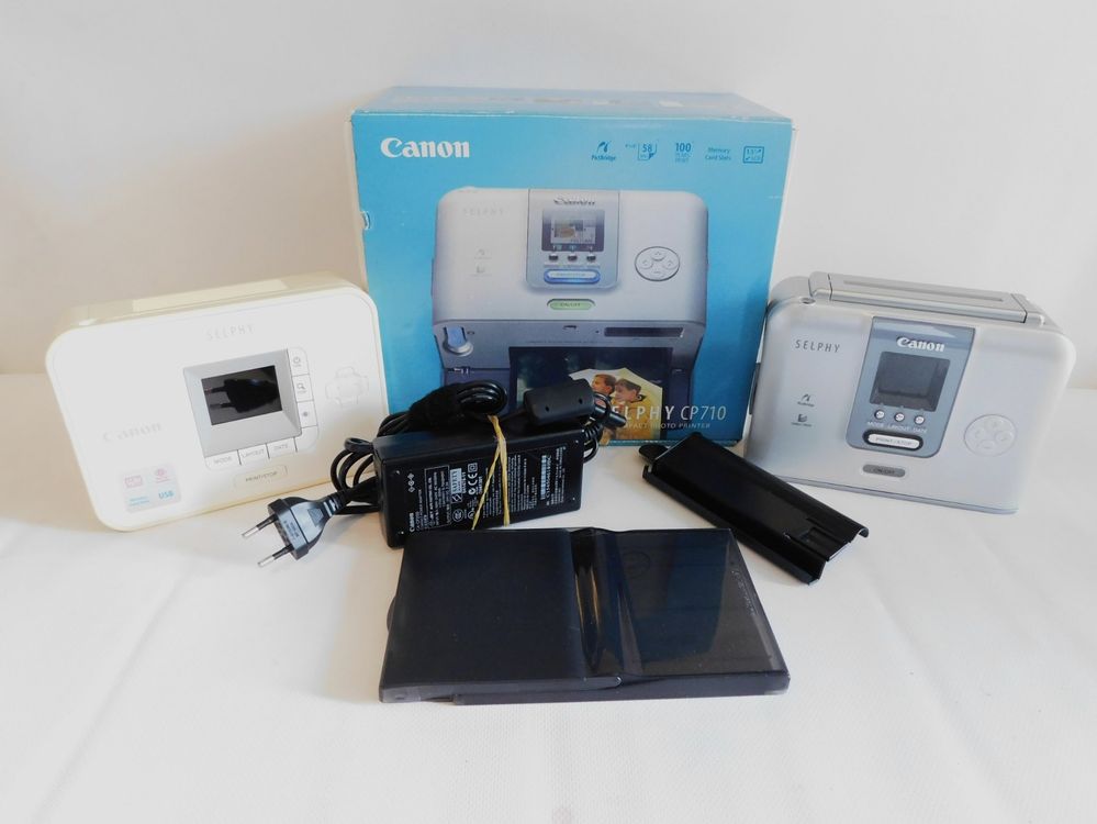Zwei Canon Selphy CP710 Fotodrucker Sofortdrucker + Zubehör (Gebraucht ...