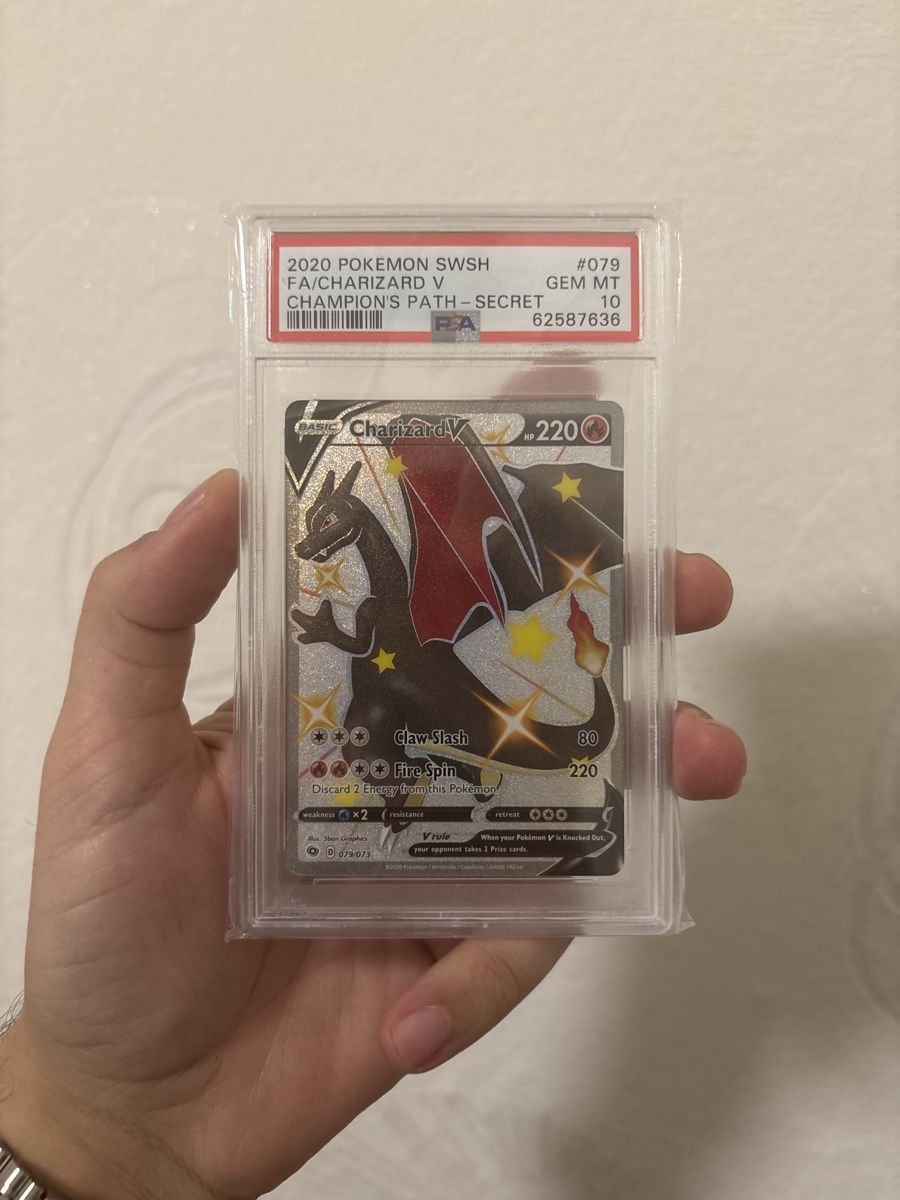 Pokémon FA/CHARIZARD V SWSH 079 PSA 10🔥 (Neuf avec emballage d'origine ...