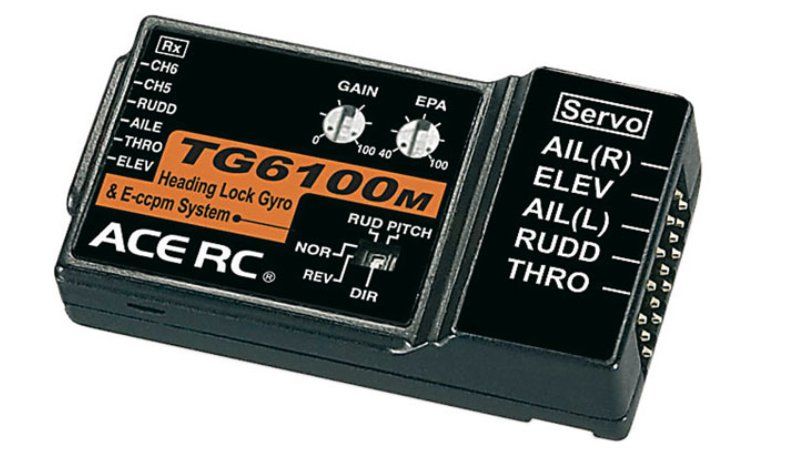 GYROSCOPE ACE RC TG-6100M HEADING LOCK GYRO & E-CCPM MIXER (Neuf avec emballage d'origine) à ...