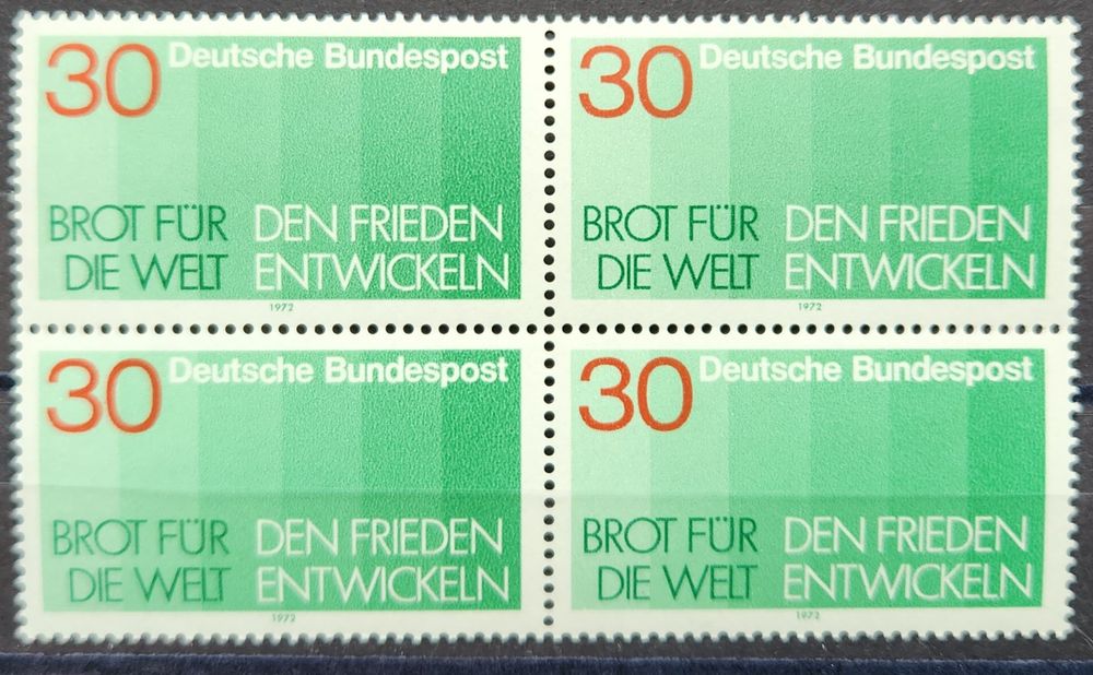 Deutschland-Mi 751 ** Viererblock (41) (Neu und originalverpackt) in Hittnau für CHF 1 – mit ...