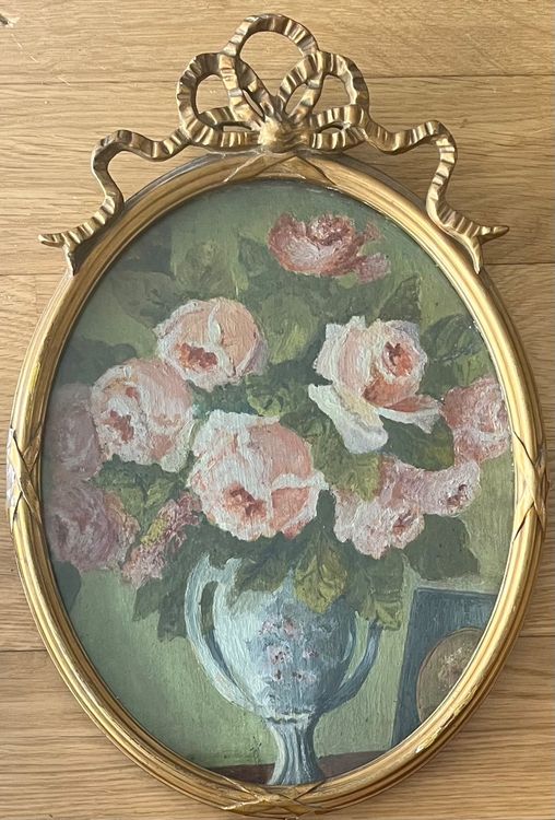 Antike Stilleben Gemälde mit Rosen | Kaufen auf Ricardo