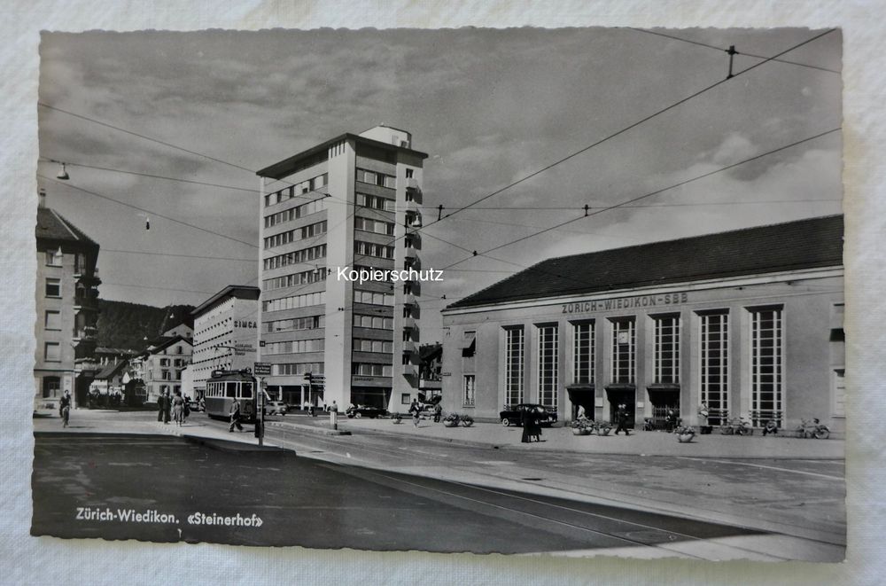 AK ZÜRICH - WIEDIKON, Steinerhof, Bahnhof, Tram, belebt (Gebraucht) in Wallisellen für CHF 15 ...