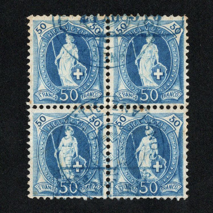 Viererblock Stehende Helvetia Viererblock 70A (Gebraucht) in Thun für ...