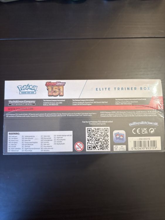 Pokémon 151 Elite Trainer Box, ETB Englisch Neu! (Neu und ...