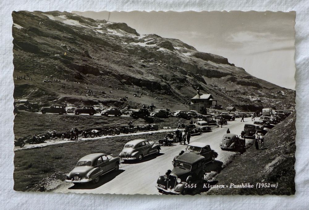 FOTO AK KLAUSEN PASSHÖHE UR, Oldtimer, belebt (Gebraucht) in Wallisellen für CHF 6 – mit ...