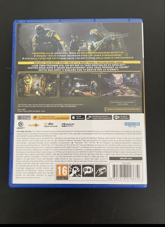 Tom Clancy's Rainbow Six Extraction PS4, Top Zustand! (Neu (gemäss ...