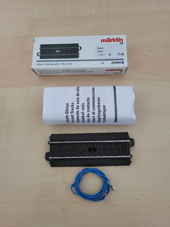 Märklin 24994 Schaltgleise C-Gleis 2 Stk. (Neu (gemäss Beschreibung ...