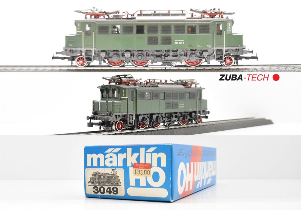 Märklin 3049 E-Lok BR 104 DB H0 WS Analog mit OVP (Gebraucht) in St ...