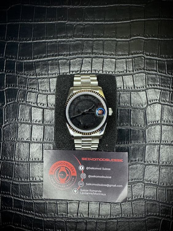 Montre en acier avec cadran de compteur de 812 (Neu und ...