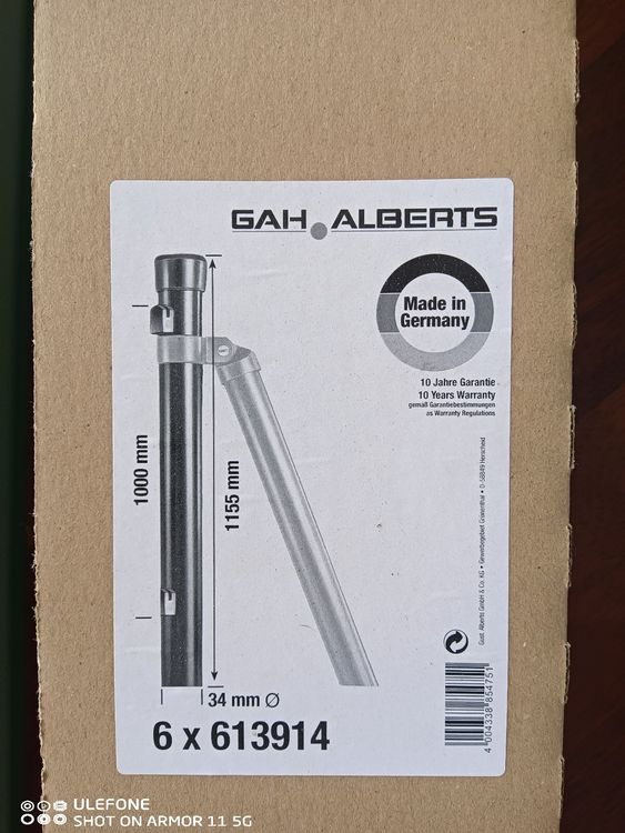 GAH Alberts 613914 Zaunpfosten Maschendrahtzaun, 6 Stück neu (Neu und ...