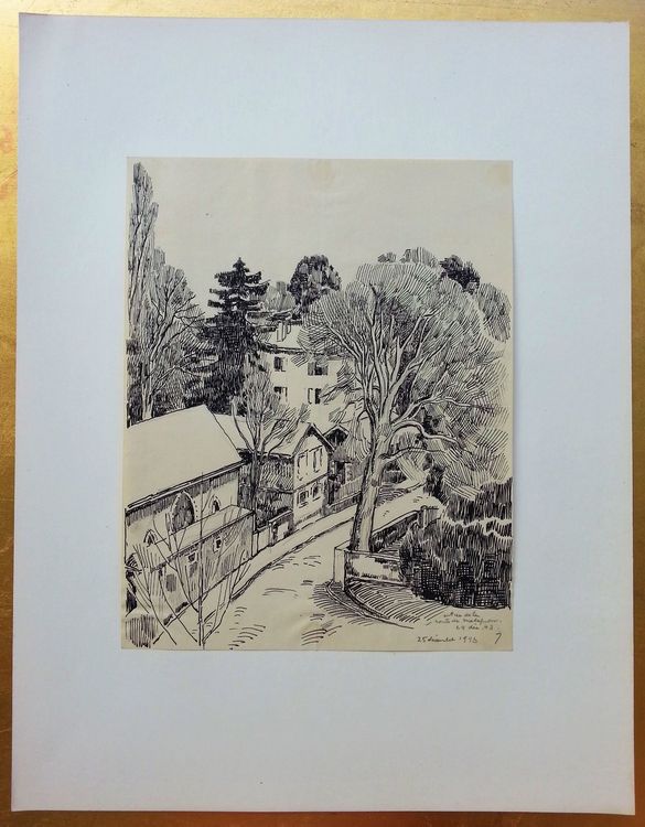 Jacques Jacobi: Chêne-Bougeries GE, Tuschezeichnung 1943 (Gebraucht) in ...