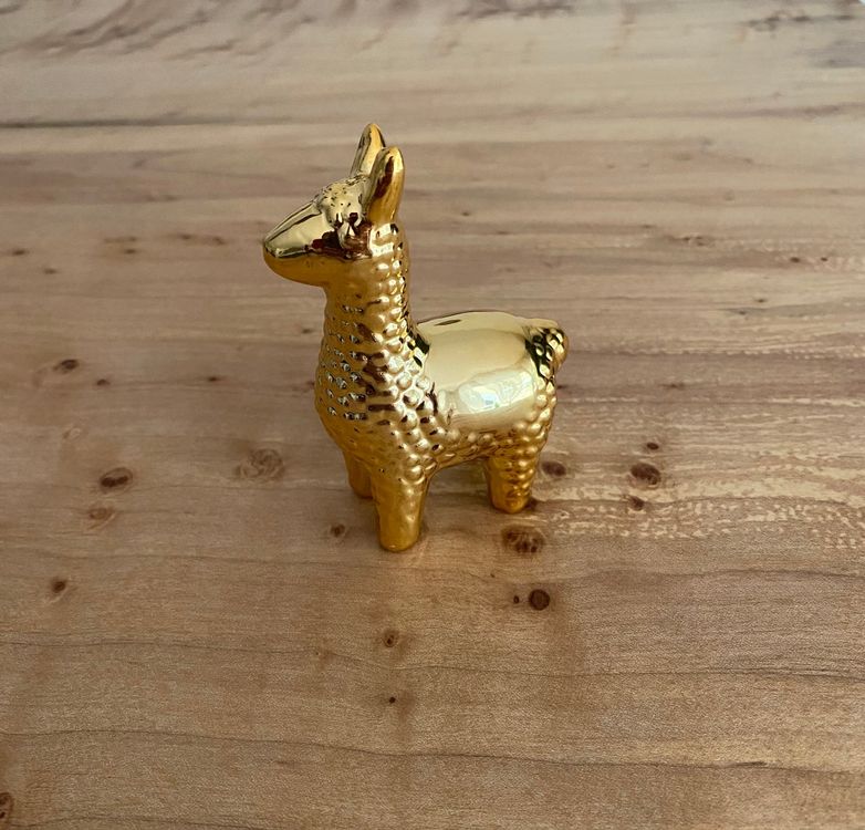 Porzellan Figur Alpaka Lama Gold (Neu und originalverpackt) in für CHF ...