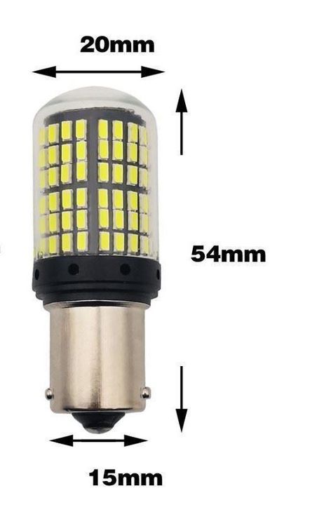 2stk. 144 SMD LED Glühlampe Glühbirne Bremslicht PY21W (Neu und ...