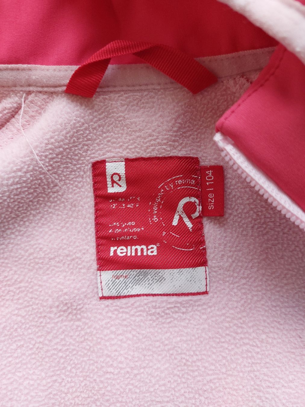 Reima Softshell Jacke Gr. 104 Pink Top Zustand Herbst (Gebraucht) in ...