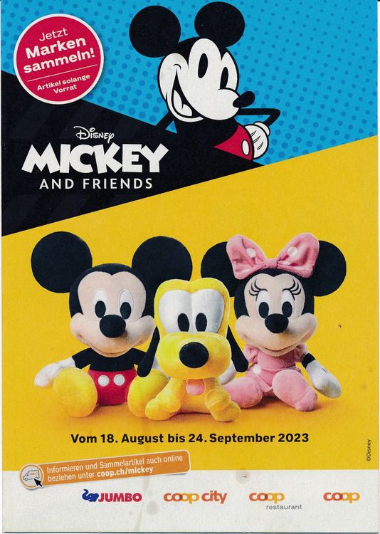 Coop Mickey 3 volle Karten / 120 Punkte (Neu und originalverpackt) in ...