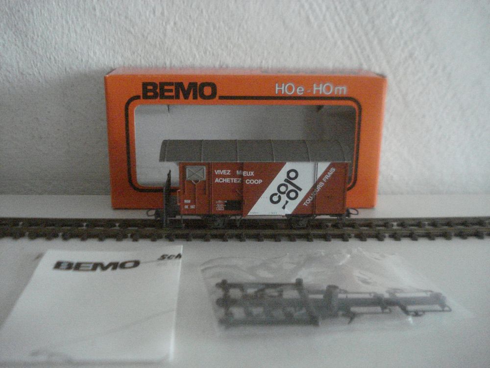 Bemo H0m: Ged. Güterwagen COOP Gk 507 der MOB, 2274 327, OVP (Gebraucht ...