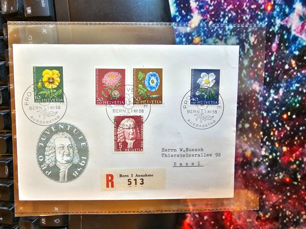 CH PRO JUVENTUTE 1958 R.FDC SATZBRIEF M.AK STEMPEL. | Kaufen auf Ricardo
