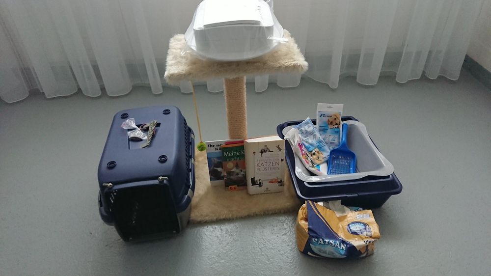 Katzen Starter Set mit Chip Türe, Box, WC (Gebraucht) in Riken AG für ...