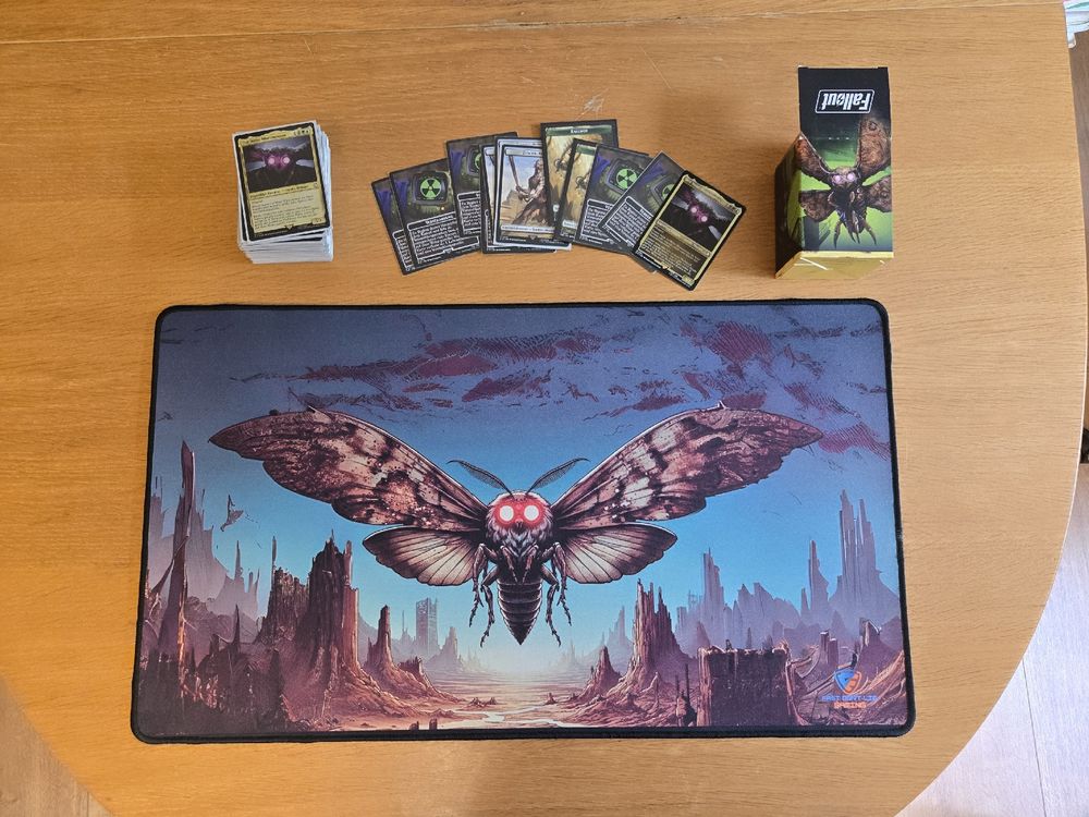Upgraded Mothman Commander Deck mit Matte (Gebraucht) in Rebstein für ...