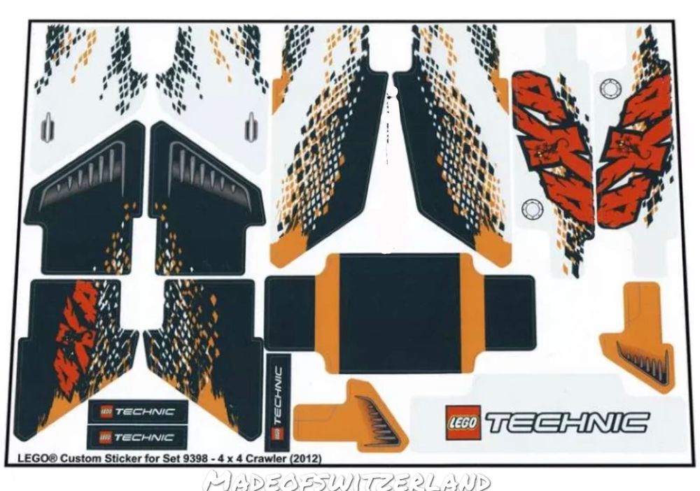 Lego Technik 9398 Sticker Set (Neu und originalverpackt) in Schwenden ...