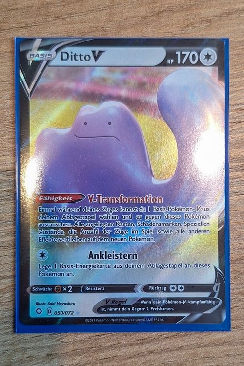 Full Art Ditto V Deutsch POKEMON NM (Neu (gemäss Beschreibung)) in ...