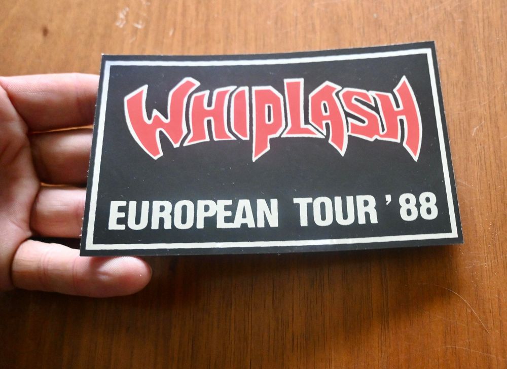 VINTAGE Sticker - WHIPLASH european tour’88 | Kaufen auf Ricardo