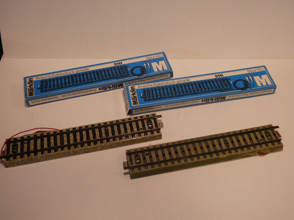 Märklin 5111 Anschlussgleisstück gerade 2 Stück | Kaufen auf Ricardo