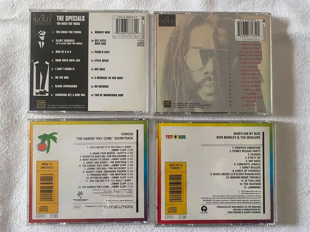 4x Reggae - Jimmy Cliff, Bob Marley, Peter Tosh, The Special | Kaufen auf Ricardo