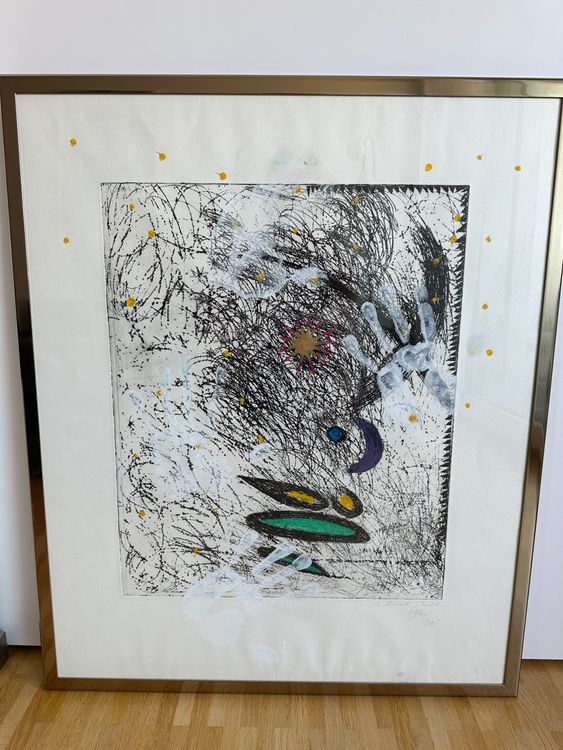 MICHAEL BUTHE Radierung auf Büttenpapier mit Acrylfarbe (Gebraucht) in ...