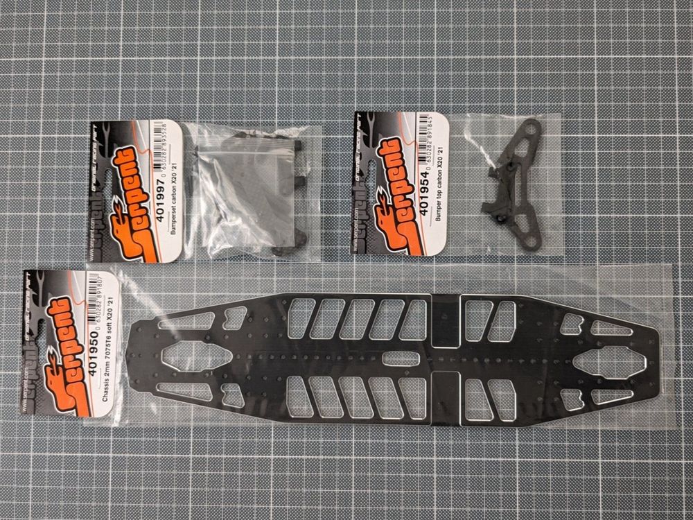 Serpent Chassis aluminium X20'21 401950 + 401954 + 401997 | Kaufen auf ...