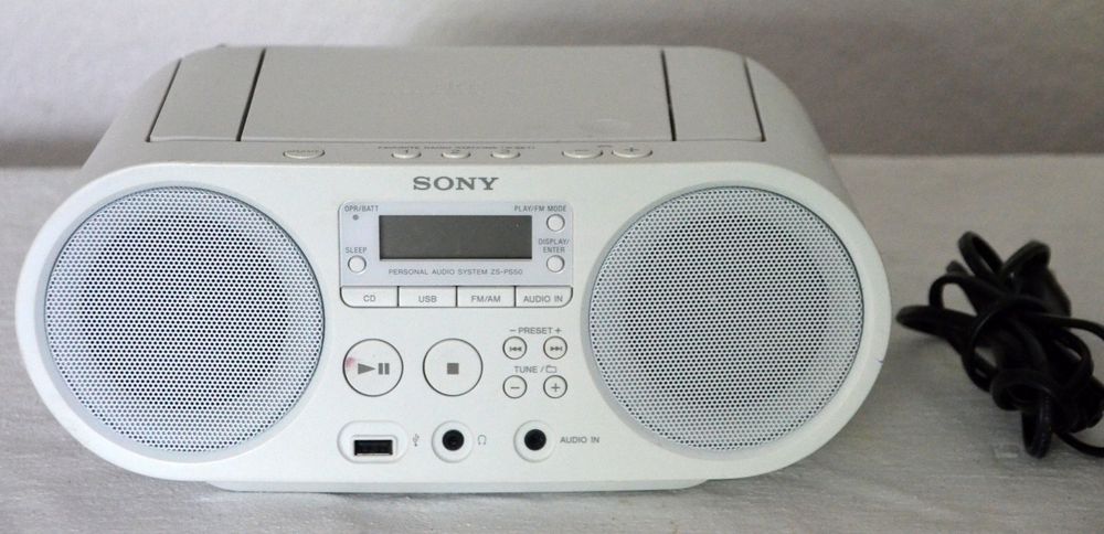 Boombox Sony ZS-PS50 CD / AM /FM / USB / Aux In, Phones (Gebraucht) in ...
