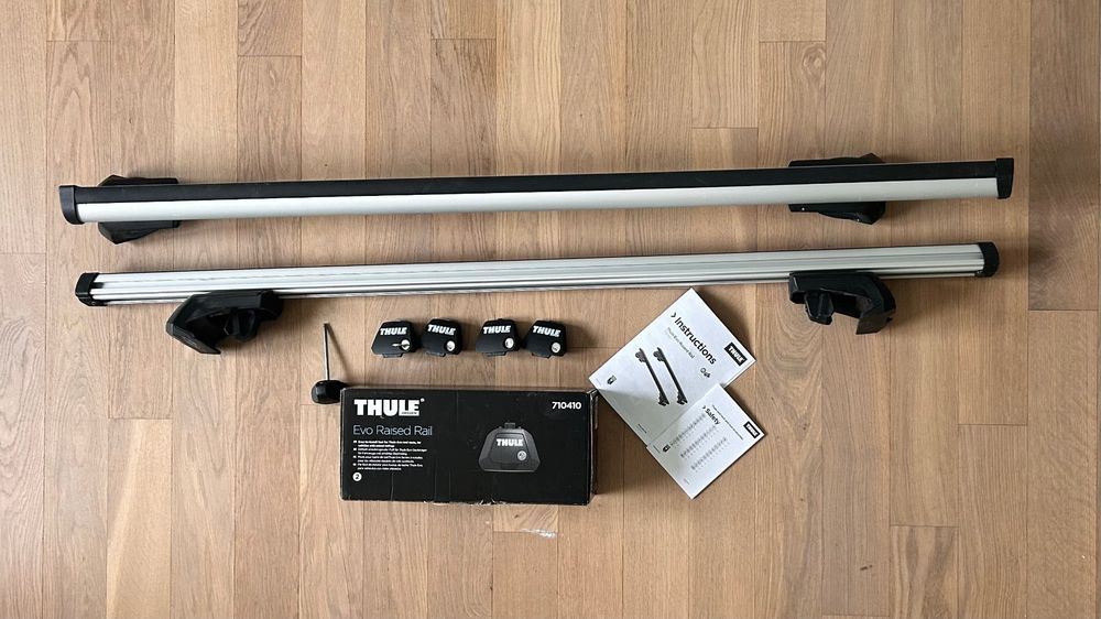 Thule ProBar Evo 135 cm mit Raised Rail Evo Fuss Dachträger | Kaufen ...