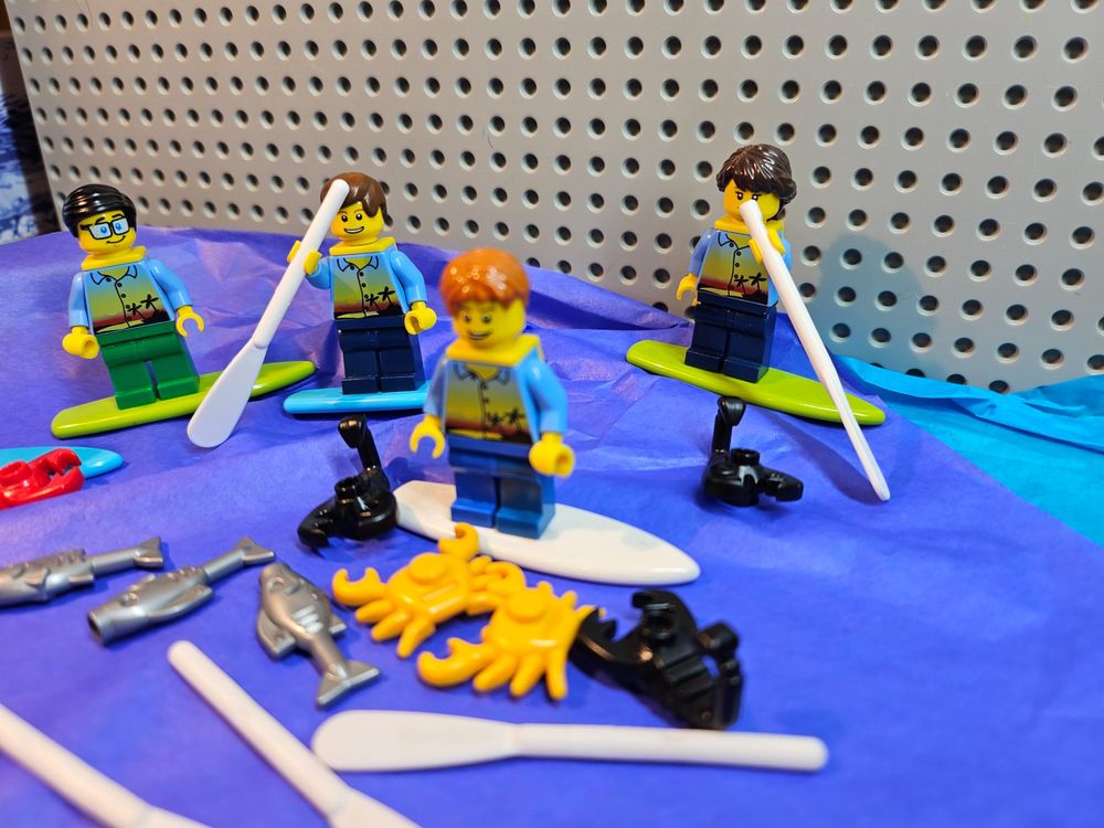 Lego, Surfschule mit 5 Figuren mit Brett, Padel, Tiere.... | Kaufen auf ...