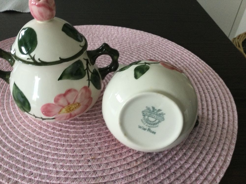 Villeroy boch Rahmkrüglein und Zuckerdose wild rose | Kaufen auf Ricardo