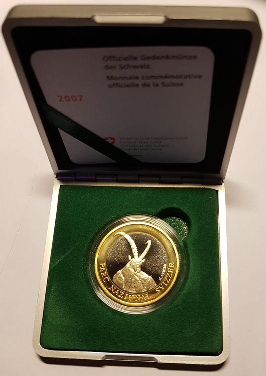 Gedenkmünze 2007 Steinbock 10.- Fr. PP (Neu und originalverpackt) in Langnau i/E für CHF 13 ...