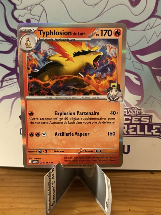 Typhlosion de Luth - 034/182 holographique EV10 FR (Neu (gemäss ...