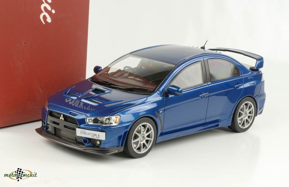 Mitsubishi Lancer Evo X blue 1/18 NEU lt | Acheter sur Ricardo
