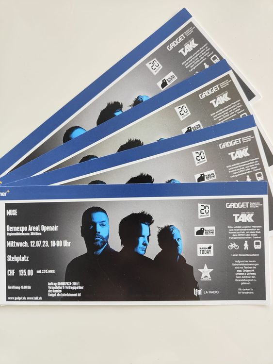 MUSE Bern Stehplatz Ticket (1-4) (Neu (gemäss Beschreibung)) in Sutz ...