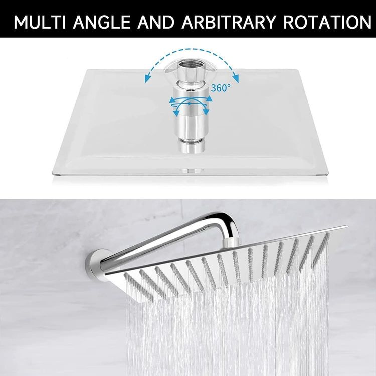 Regendusche Quadratische Einbauduschkopf Regenbrause Stahl | Kaufen auf ...