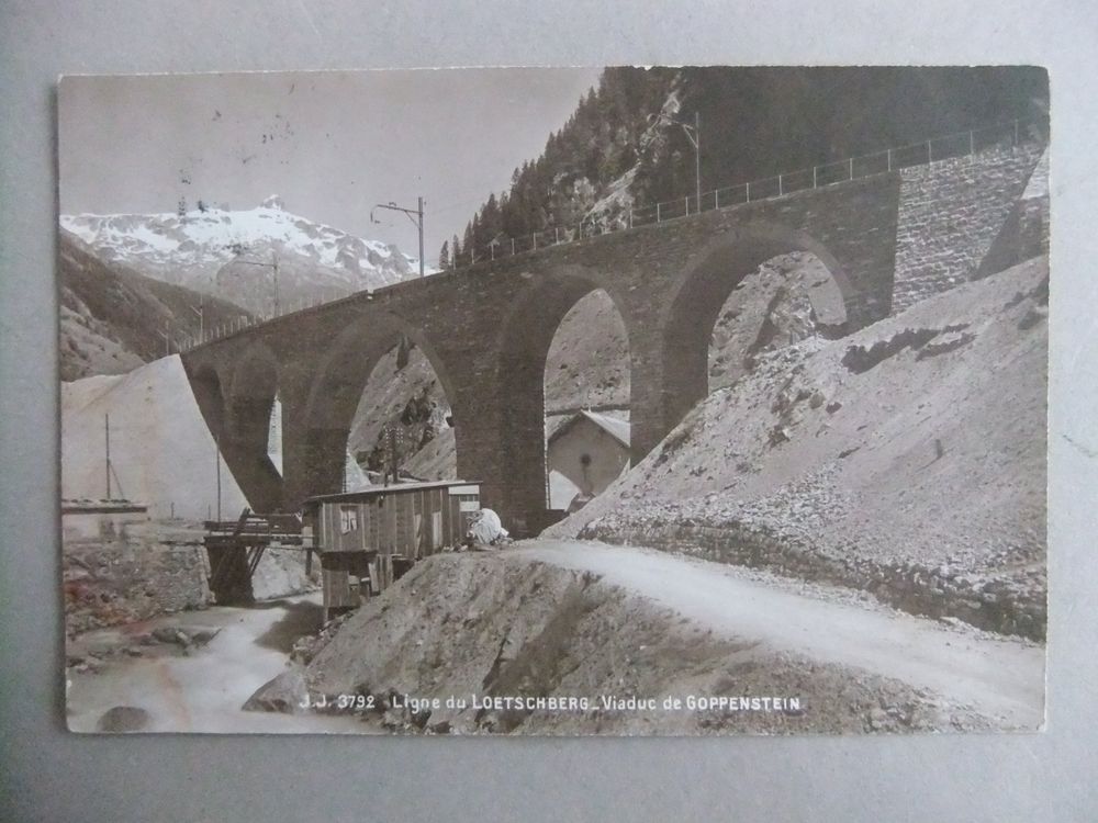Lötschberg Linie Viadukt Goppenstein 21.5.1917 (Gebraucht) in St. Niklaus VS für CHF 7 – mit ...