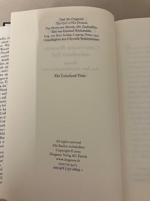 Donna Leon: Das Mädchen seiner Träume (Gebraucht) in Aathal-Seegräben für CHF 1 – mit Lieferung ...