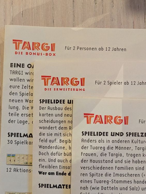 Targi plus Erweiterung plus Bonus Box (Deutsch) (Gebraucht) in Zürich ...