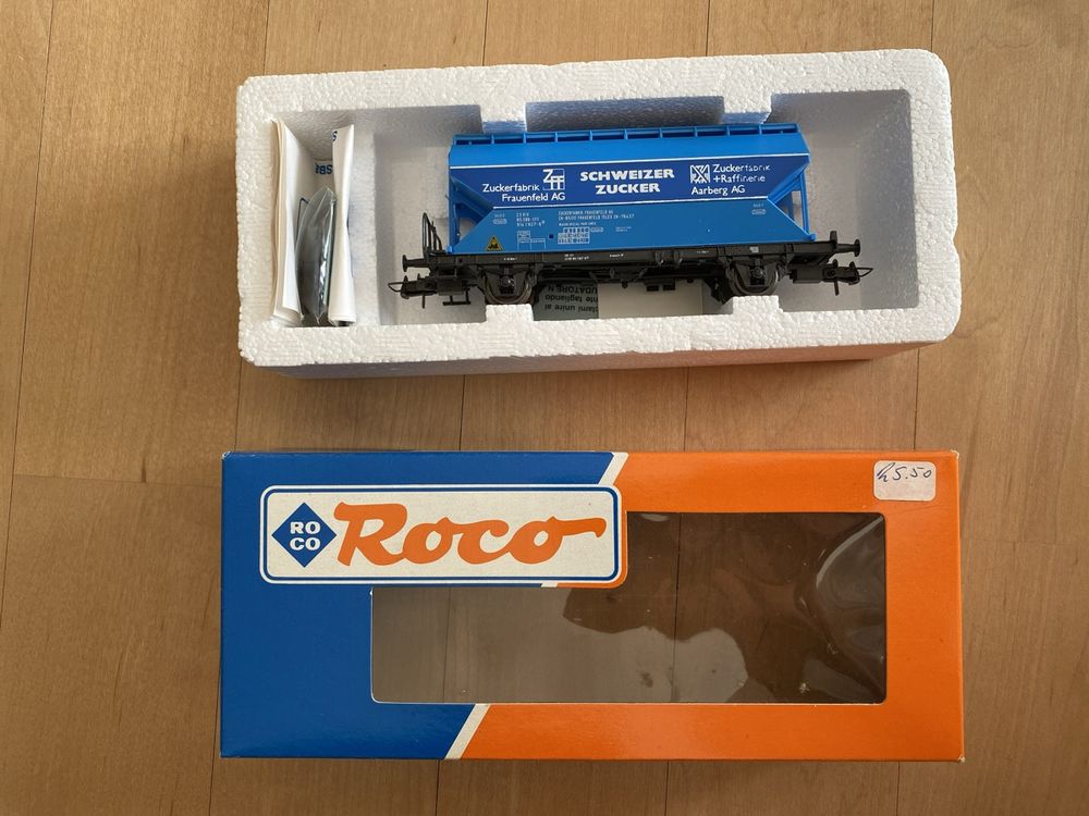 Modelleisenbahn H0 Roco Güterwagen Zuckerfabrik Aarberg | Kaufen auf ...