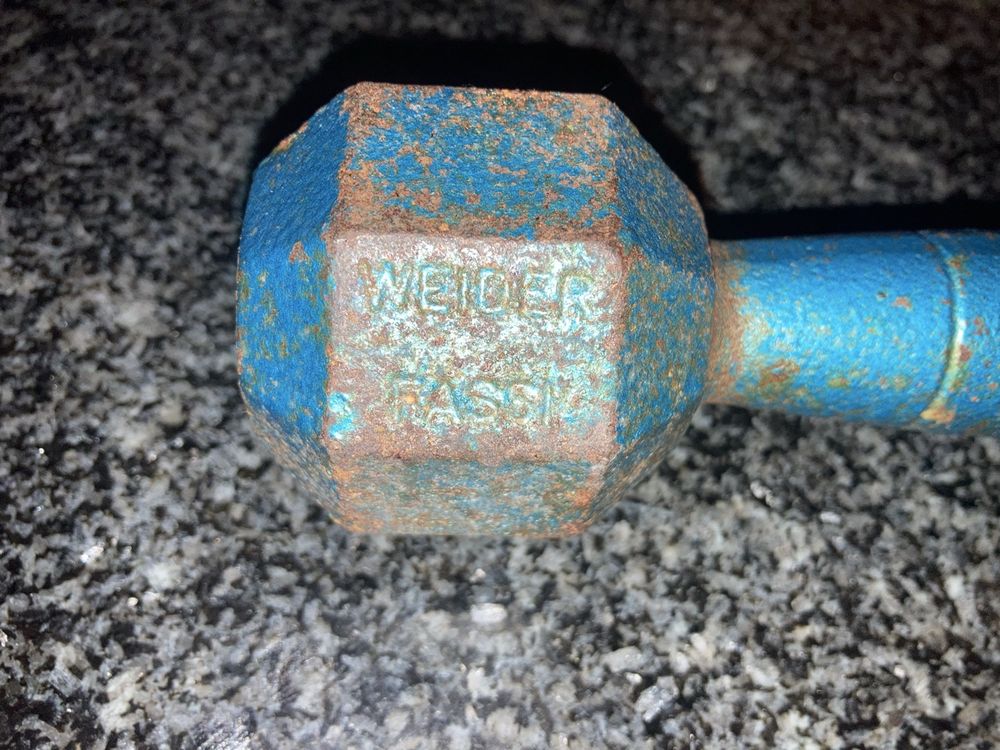 Weider Fassi Hantel, 2 kg, blau, Vintage Workout💪 (Gebraucht) in Zürich ...