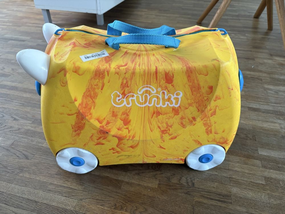 Trunki Kinderkoffer gelb/orange - Ideal für Reise und Spass! (Gebraucht ...